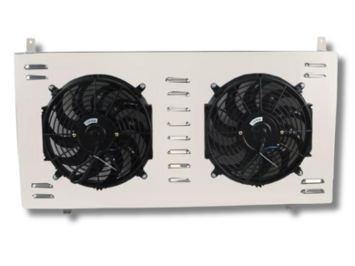 Aluminium Radiator Shroud, Fans & Relay for GU Nissan Patrol Y61 TD42 ...