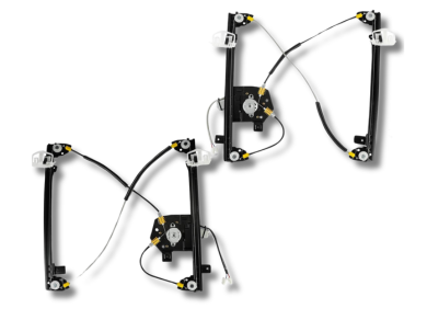 Left & Right Front Window Regulators with 2-Pin Motor for FG Ford Falc ...