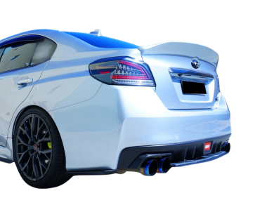 Rear Boot Spoiler for Subaru WRX STI Sedan - Ducktail Style - Silver ...